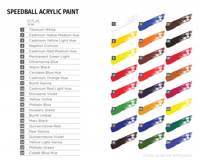 Speedball® Acrylic Paints & Mediums - Speedball Art