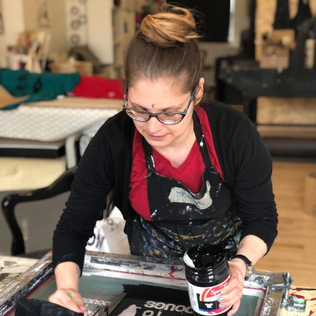 Screen Printing with Speedball Demo Artist, Maureen Da Silva ...