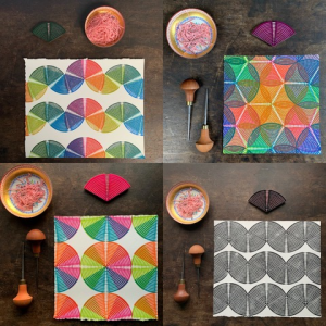 Exploring Overlapping Patterns with Stamp Pads - Virtual Weekend ...