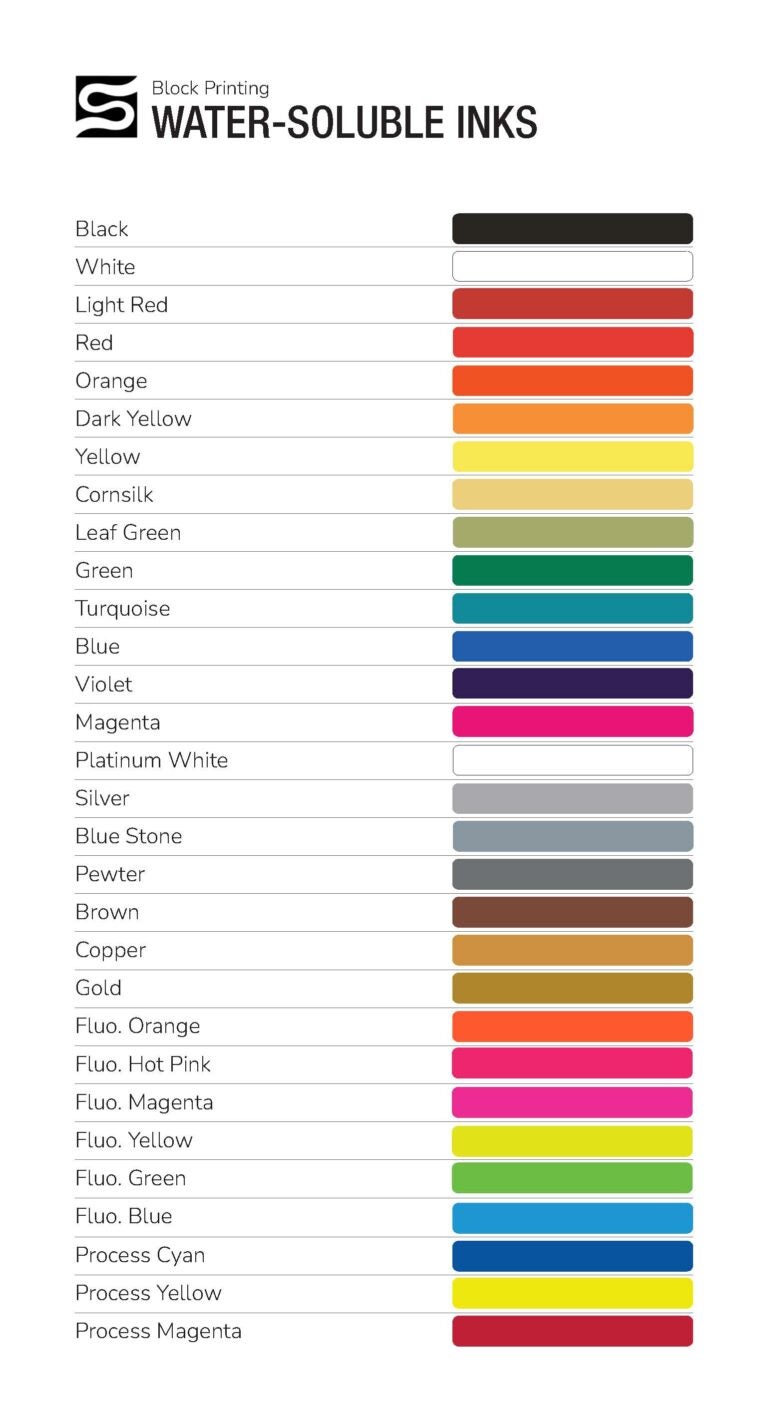 Water-Soluble Block Printing Inks - Speedball Art