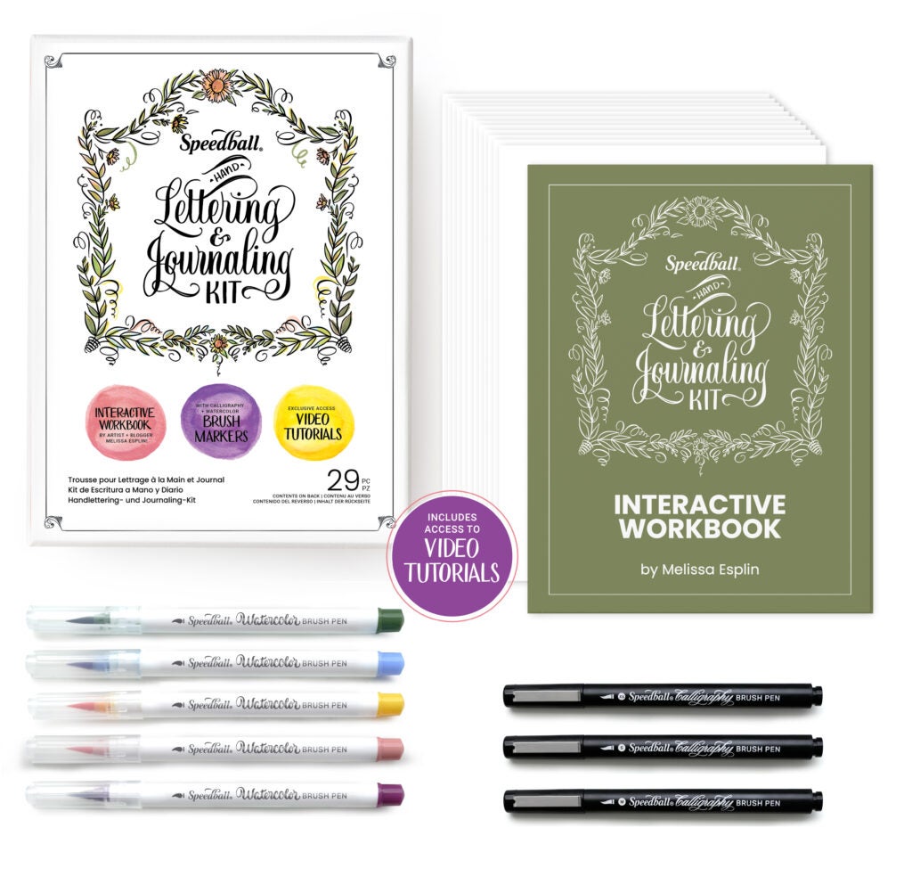 Hand-Lettering Brush Marker Kit & Set - Speedball Art
